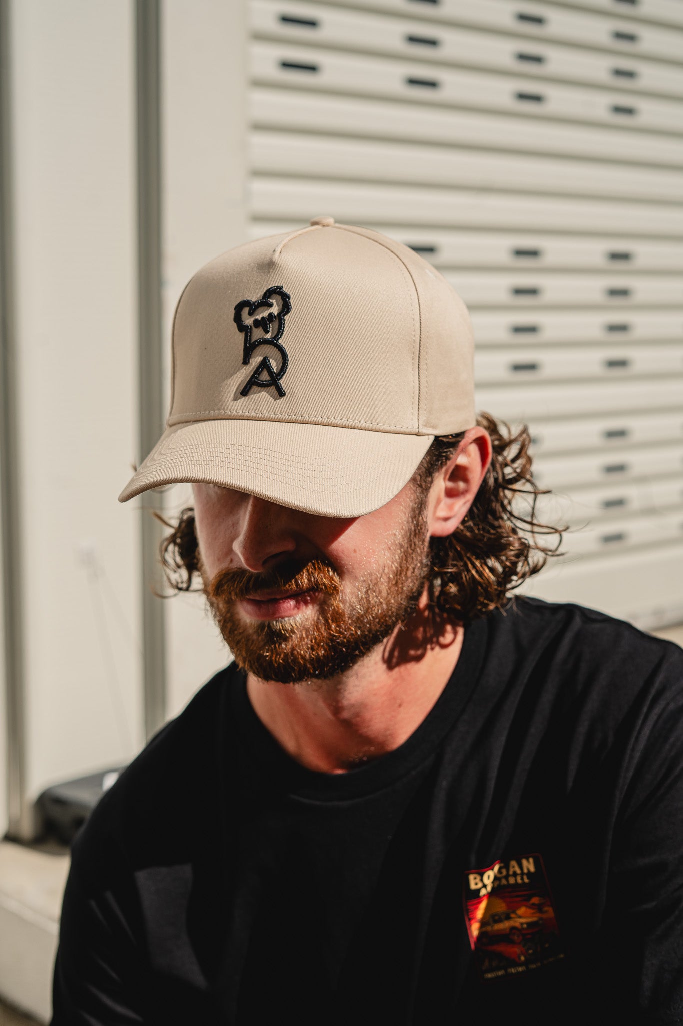 3D Embroided Beige Cap – Bogan Apparel